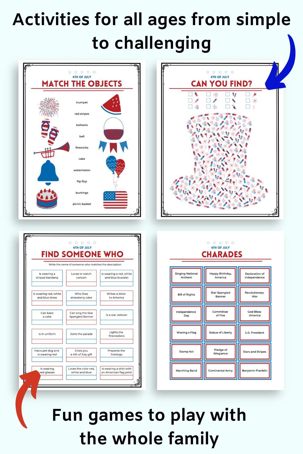 Fourth of July Activity Book for Families – The Artisan Life