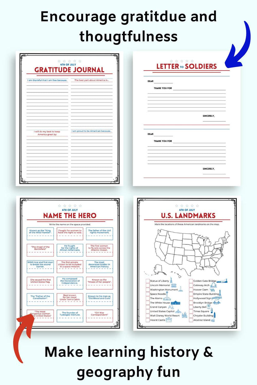 Fourth of July Activity Book for Families – The Artisan Life