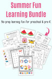 Summer Mega Fun Preschool Bundle – The Artisan Life
