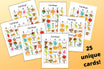 25 Fall Harvest Bingo Cards - Classroom Set of Fall Bingo Games – The ...