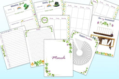 March Planner Printables Kit - US Letter and Happy Planner Classic ...