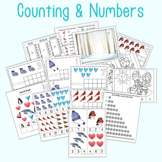 Winter Preschool Learning Bundle – The Artisan Life