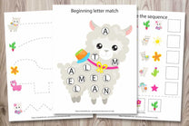 Llama Preschool Learning Pack – The Artisan Life