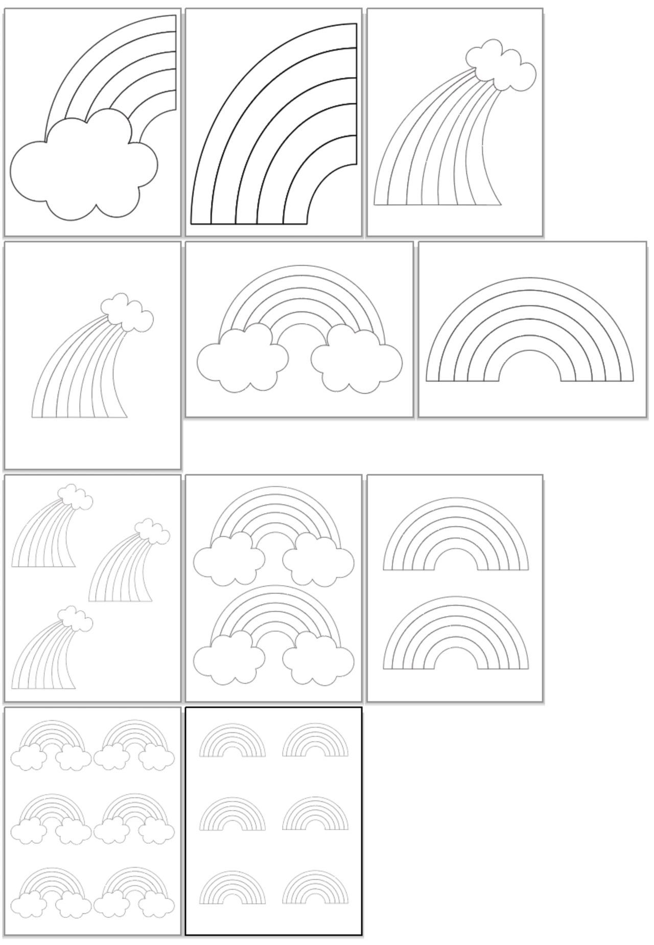 Rainbow Templates – The Artisan Life