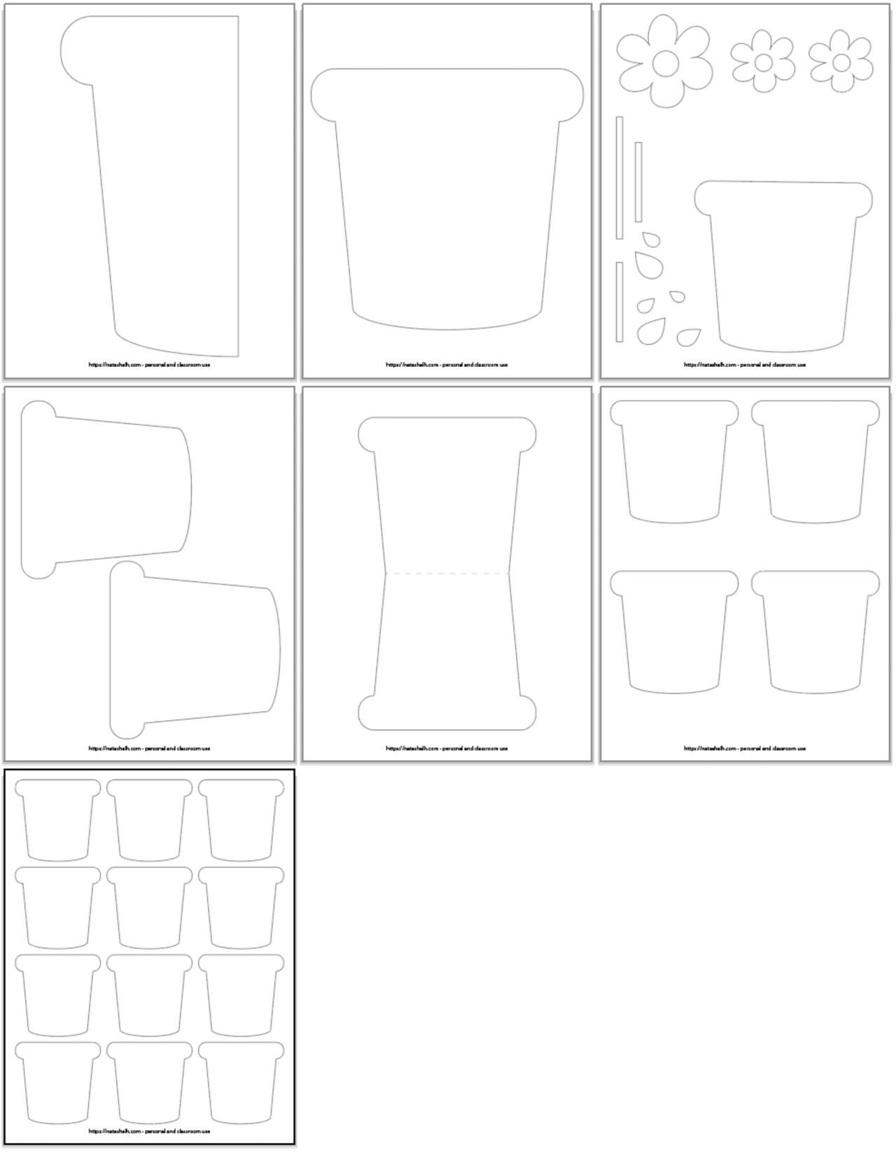 Flower Pot Templates – The Artisan Life