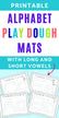 Alphabet Play Dough Mats - Long & Short Vowels – The Artisan Life