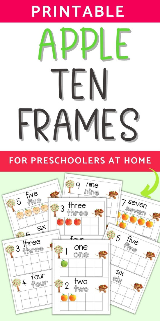 Apple Ten Frame Printables – The Artisan Life