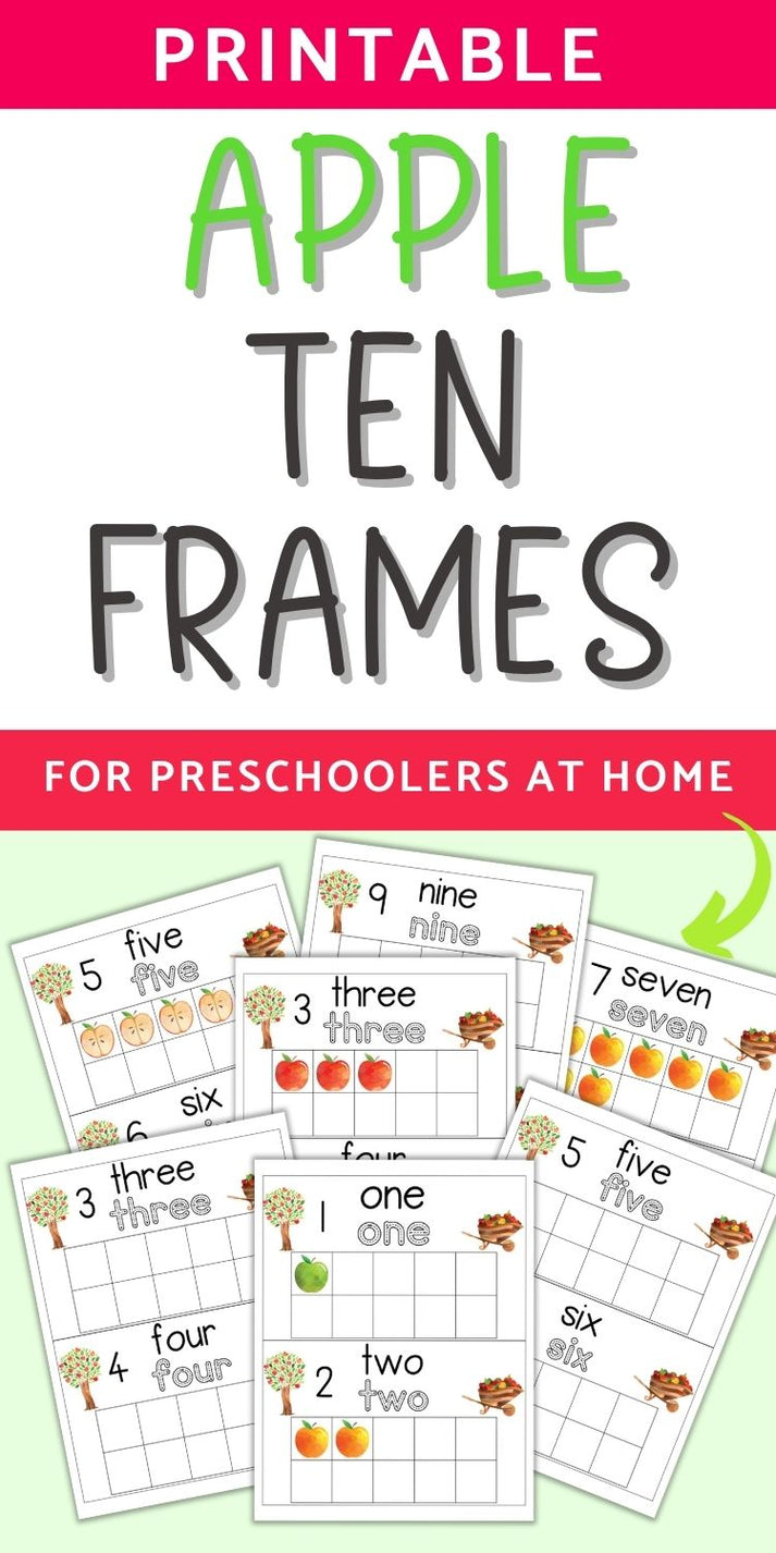 Apple Ten Frame Printables – The Artisan Life