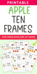 Apple Ten Frame Printables – The Artisan Life