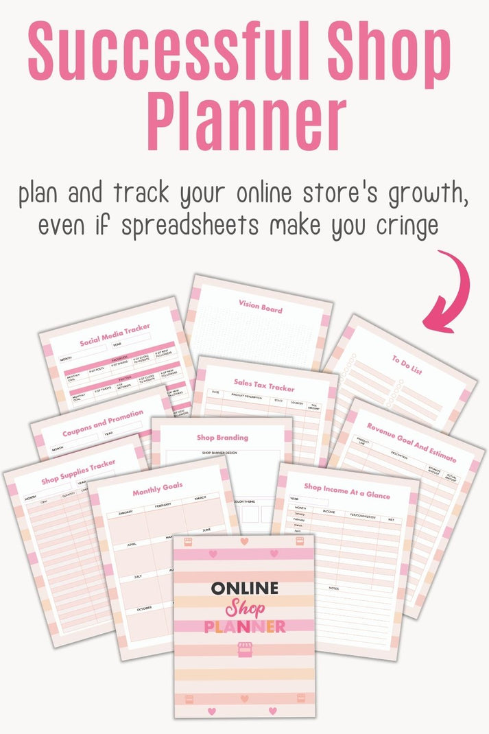 Successful Store Planner - Printable Online Shop Planner – The Artisan Life