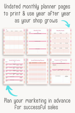 Successful Store Planner - Printable Online Shop Planner – The Artisan Life
