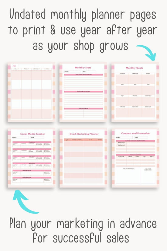 Successful Store Planner - Printable Online Shop Planner – The Artisan Life