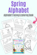 Spring Alphabet Tracing & Coloring Book – The Artisan Life