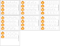 Pumpkin Alphabet Tracing Strips - Uppercase and Lowercase Letters – The ...